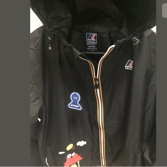 K-Way | Jackets & Coats | Nwt Kway Windbreaker Zipup Snoopy Raincoat ...